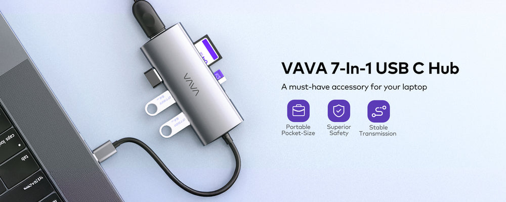 VAVA 7-in-1 USB Hub: Expand Connectivity with Ease