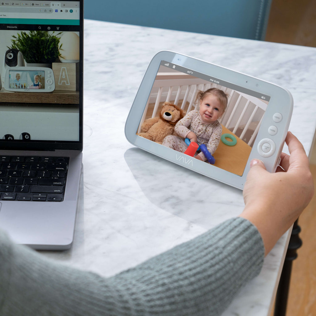 VAVA 1080P 8“ Video Baby Monitor: Big Screen, Clear Vision