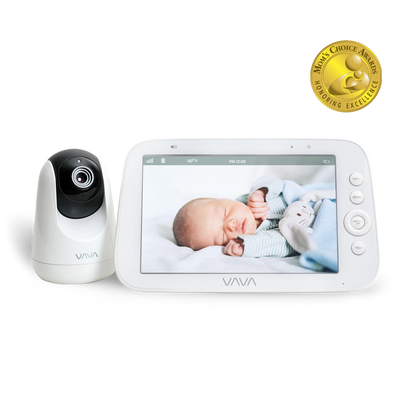 VAVA 1080P 8" Video Baby Monitor | Large Screen, Pan & Tilt, 2.4GHz