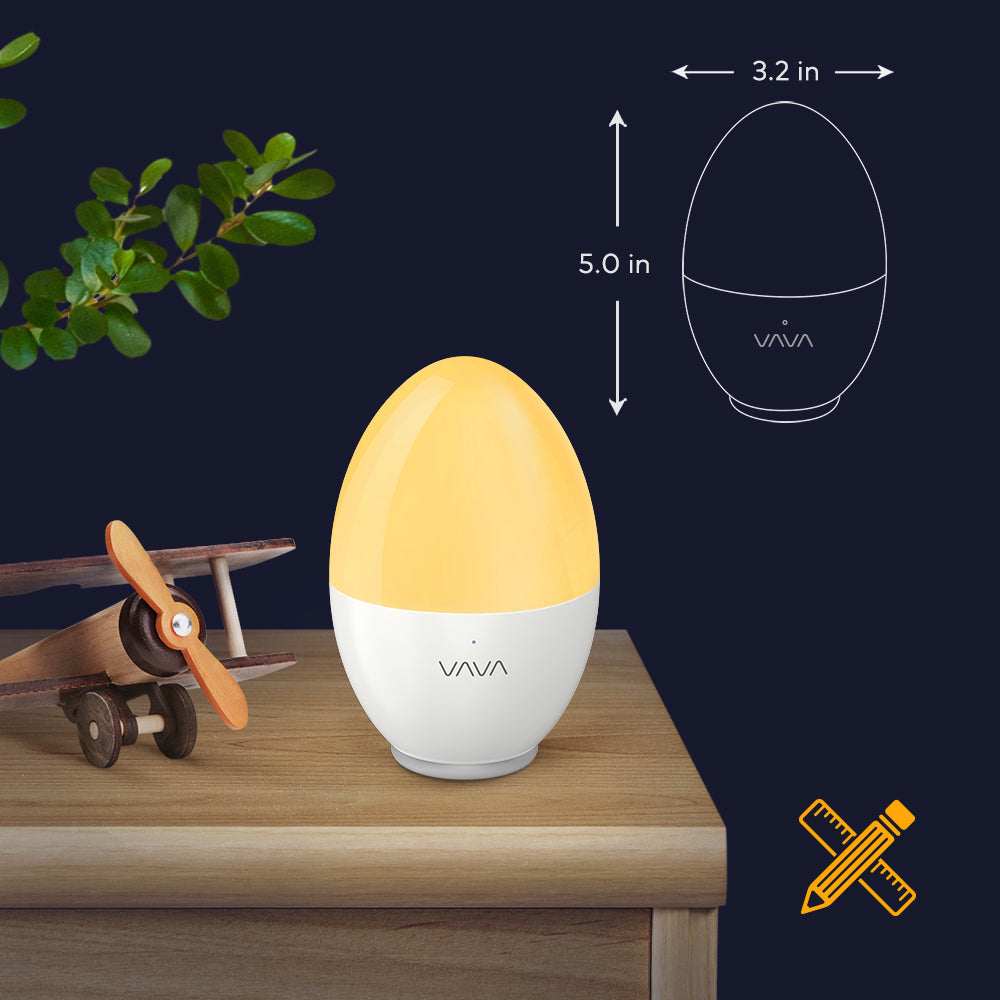VAVA Mini Baby Night Light: Portable, Rechargeable & Cute