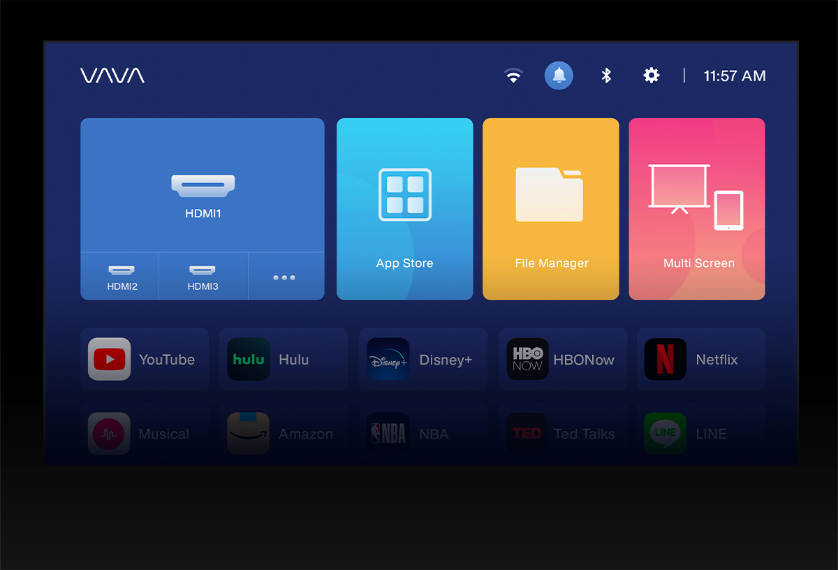 Chroma Triple Laser Ultra Short Throw Projector | VAVA